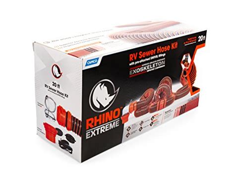 Camco Rhinoextreme Foot Camper Rv Sewer Hose Kit Features Tpe Technology For Abrasion