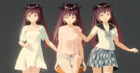 Anime Style Girl Haruka Characters Unity Asset Store
