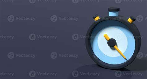 3d Stopwatch Icon 3d Render Timer Icon 3d Rendering Cartoon Style