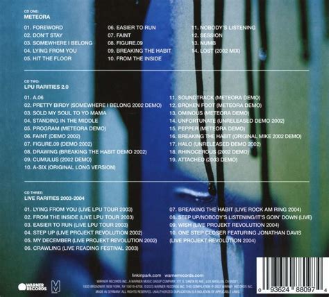 Linkin Park Meteora 20th Anniversary Edition Deluxe Edition 3 Cds