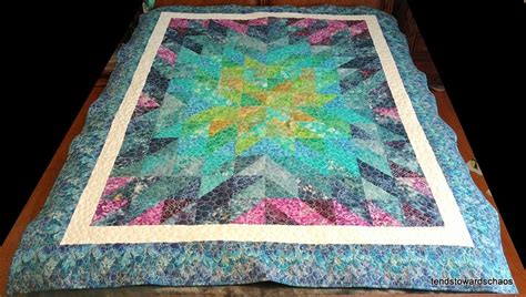 Batik Hst Exploding Star Quilt Completed Projects The Lettuce Craft