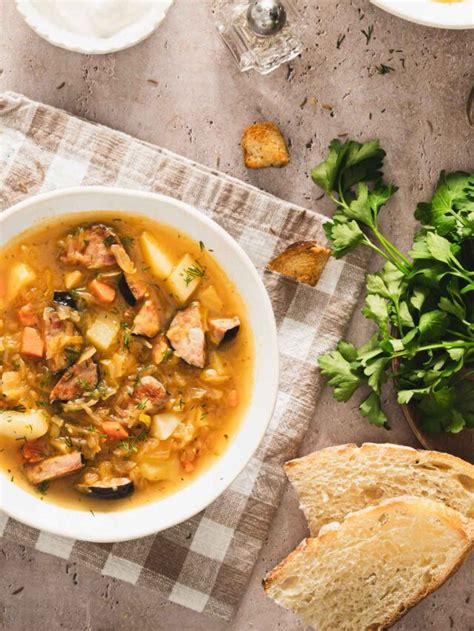 How To Make Authentic Polish Kapusniak Sauerkraut Soup My Omni Kitchen
