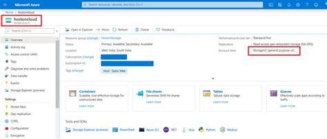 Exploring Microsoft Azure Storage Static Website Features