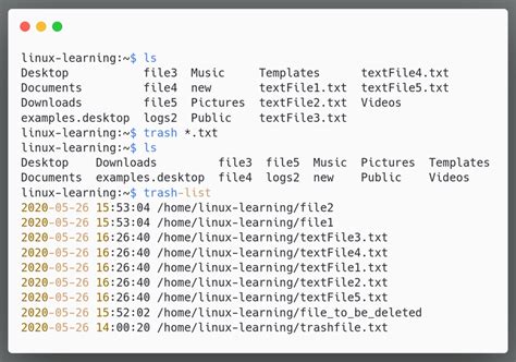 Command Line Recycle Bin For Linux System Dev Community