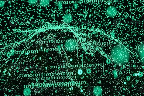 Glowing Binary Digit With Dark Background 3d Rendering 27872048 Stock