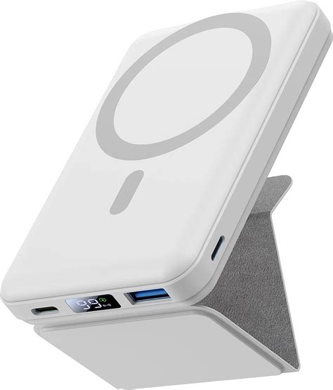 Wireless Power Bank, Yiisonger 10000mAh Faltbarer Magnetische Powerbank ...