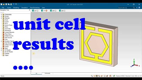 Unit Cell For Metamaterial And Metasurface In Cst Youtube