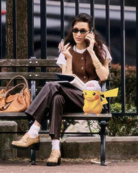 That Time My Pikachu Hung Out With Bella Hadid For Fashion Week R