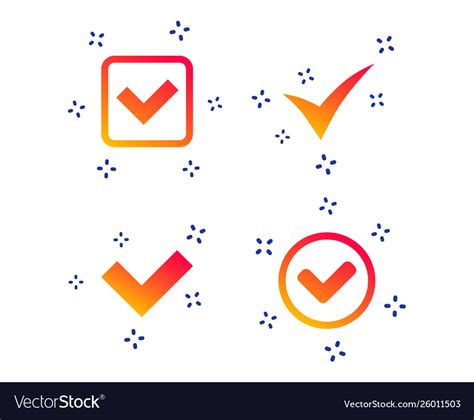 Check Signs Checkbox Confirm Icons Royalty Free Vector Image Check Signs Checkbox Confirm Icons Royalty Free Vector Image