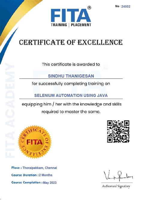 Sindhu Thanigesan On Linkedin Successfully Completed Selenium Using Java