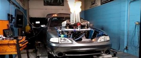 LS Swapped Ford Mustang With 8 Turbos Hits The Dyno Yellow Bullet Forums