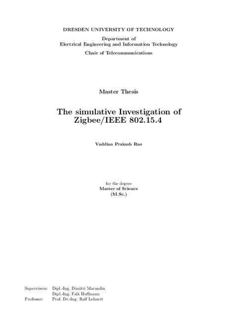 Pdf Performance Analysis Of Ieee 802154zigbee Wireless Sensor