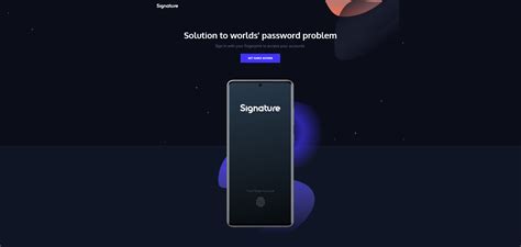 Github Xowlpost Signature App This Landing Page Features A Biometric Based Authentication App