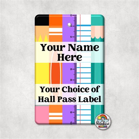 School Supplies 1 Single Pass Teach Over The Rainbow