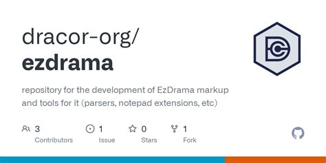 GitHub Dracor Org Ezdrama Repository For The Development Of EzDrama