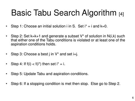 Ppt Tabu Search Powerpoint Presentation Free Download Id9374879