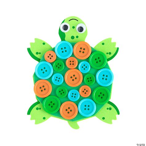 Turtle Button Craft Kit Makes 12 Oriental Trading