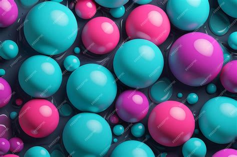 Premium Photo Gradient Background With Turquoise Metaball Shapes