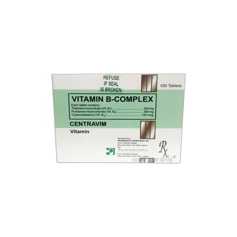 Centravim Thiamine Mononitrate Vit B1 Pyridoxine Vit B6
