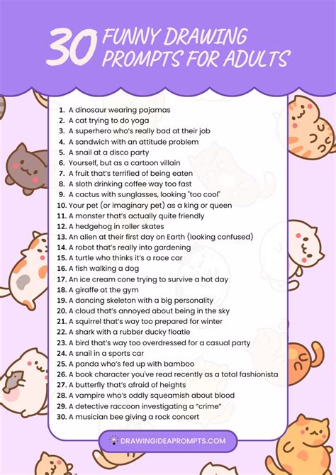 Funny Drawing Prompts