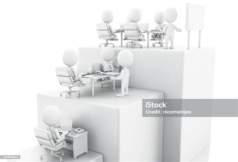 3d 그림입니다 비즈니스 성장 막대 그래프에 일 하는 사람들 개념에 대한 스톡 사진 및 기타 이미지 개념 경제 그래프