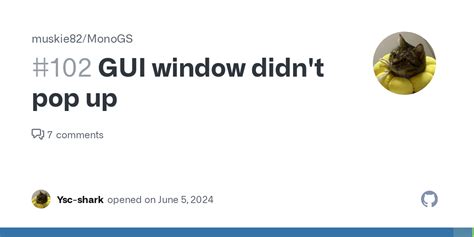 Gui Window Didn T Pop Up Issue Muskie Monogs Github
