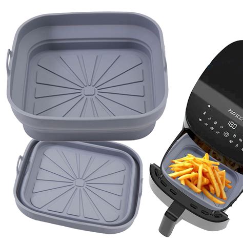 Tswift Silicone Air Fryer Liners Square 8 Inch Food Safe Air Fryer Oven Accessories
