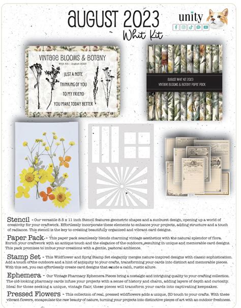 Vintage Blooms Botany Whit Kit Unity Blog