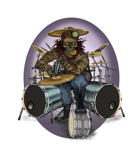 Skull Drummer By Me Rdrums