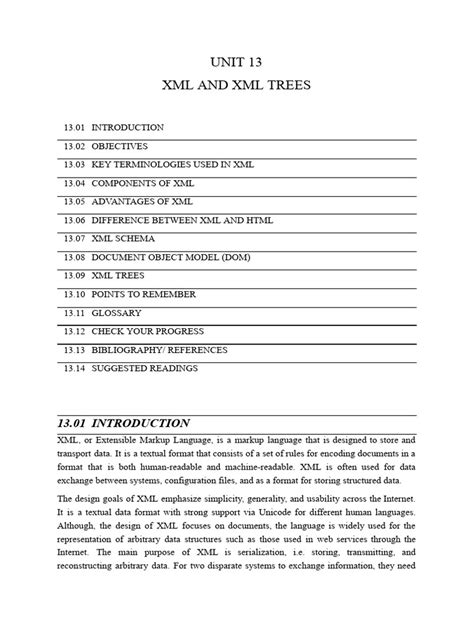 13 Xml And Xml Trees Pdf