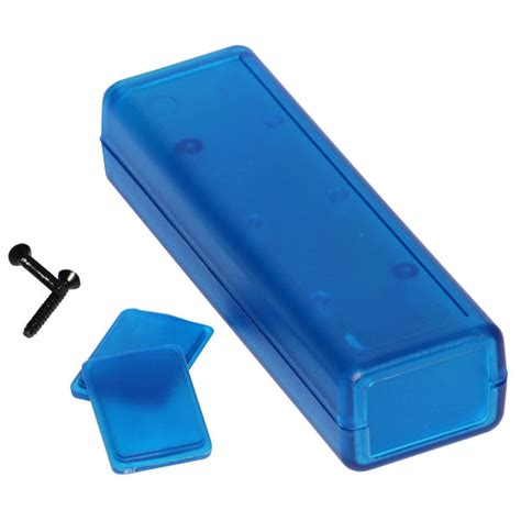 Hammond 1593dtbu Instrument Case Gpabs 114 X 36 X 25mm Translucent Blue