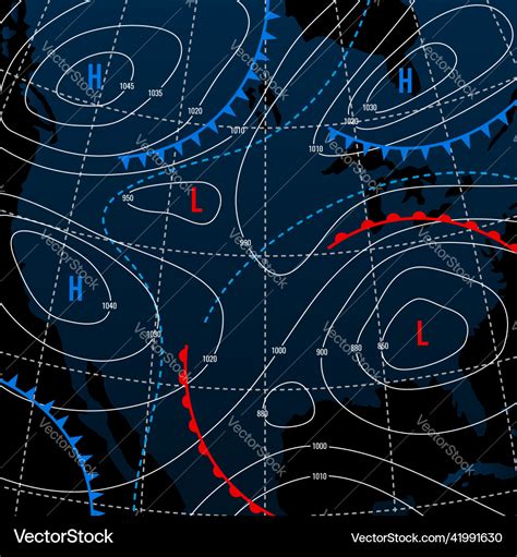 Isobar Weather Map Forecast Weather Isobar On American Night Map