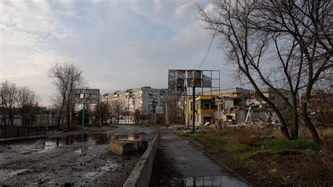 Burnt Ruins Ukraines Bakhmut Destroyed By Russian Drones Sky News