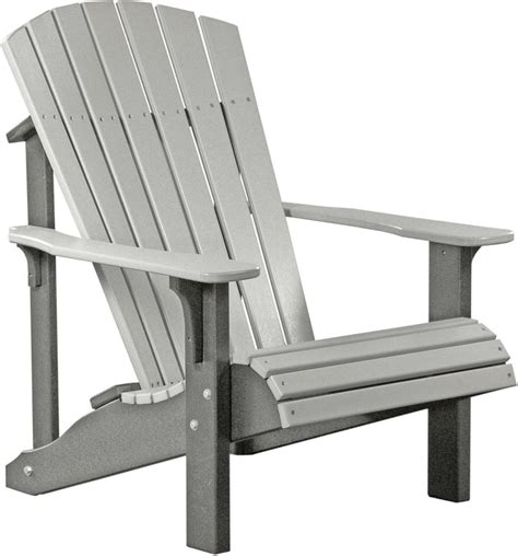Luxcraft Adirondack Chair Recycled Plastic Deluxe Model Rocking Furniture