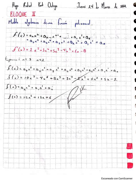 F X Polinomial Cuadrática Y Fórmula General Pdf