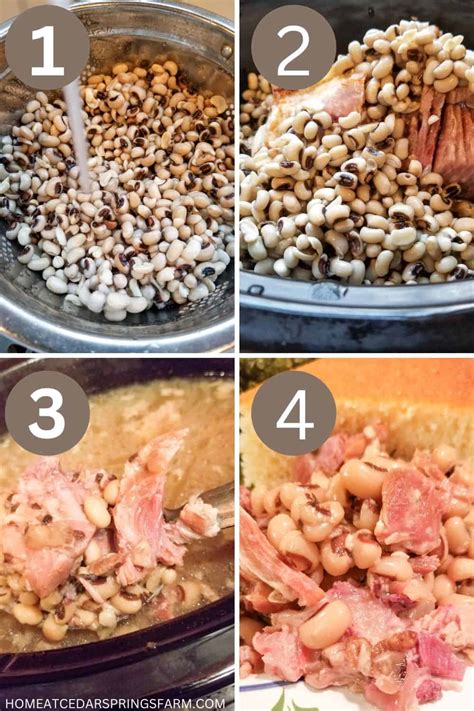 Slow Cooker Purple Hull Peas Home At Cedar Springs Farm