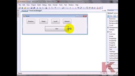 VB Net Shutdown Control YouTube