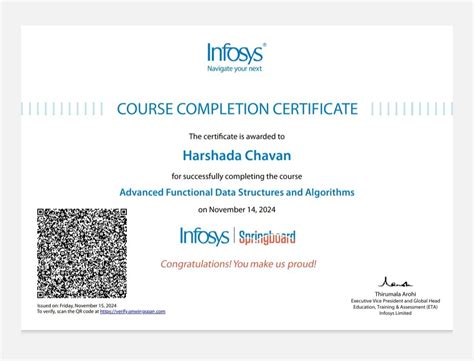 Harshada Chavan On Linkedin Continuouslearning Datastructures Algorithms Infosysspringboard