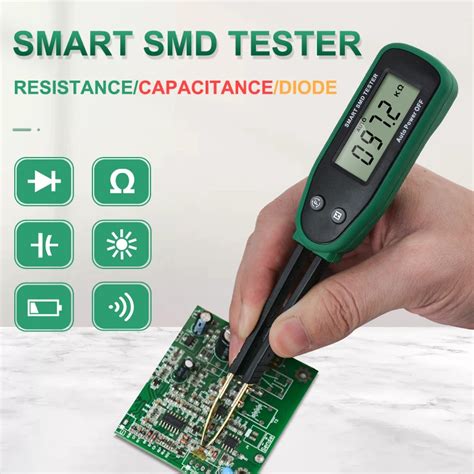 Mestek Smart Smd Tester Auto Range Scan Tweezer Digital Multimeter