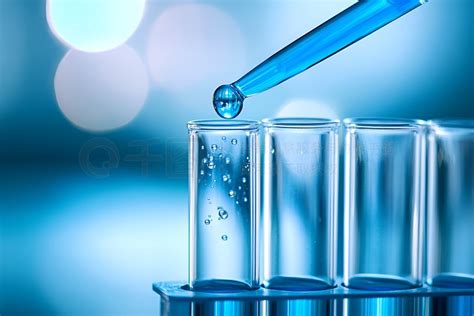 背景模糊处理ai数字艺术 科学实验风格蓝色滴管透明试管液体实验场景商业照片 Ai图片免费下载png格式4032像素编号71663970 千图网