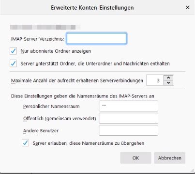 Thunderbird Und IMAP Ordner IT Kosmopolit