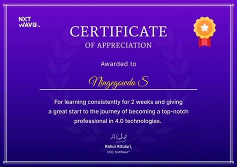 Ningegowda S On Linkedin Nxtwave