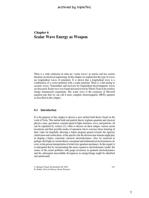 Scalar Wave Energy As Weapon Pdf Waves Sound
