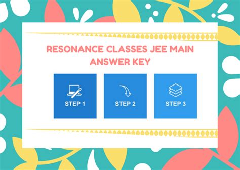 Resonance Classes Jee Main Answer Key 2020 Answer Keyreleased