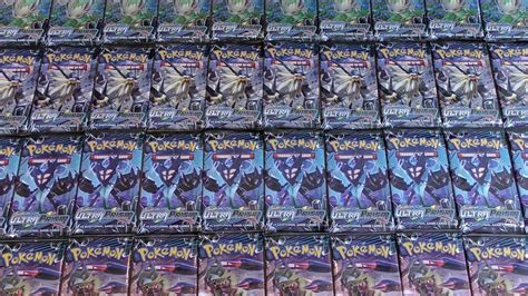 40 Pokemon Ultra Prism Booster Pack Opening Youtube