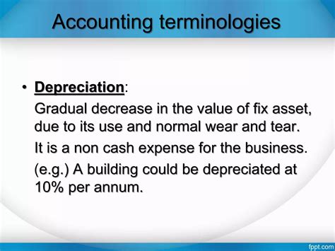 Basic Concepts Principles And Terminologies Used In Accounting Ppt