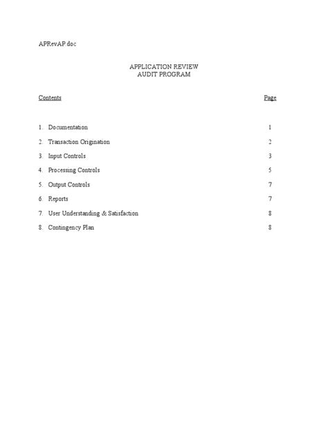 Application Review Audit Program Download Free Pdf Databases