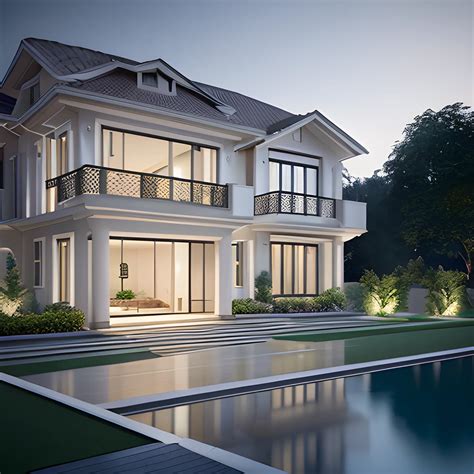 D Rendering Of Beautiful Nature Meets Architecture Concept Of A