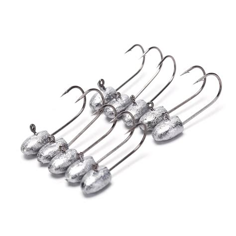10pcslot Barbed Hook Soft Lure Jigging Hook Fishing Hooks Fishing