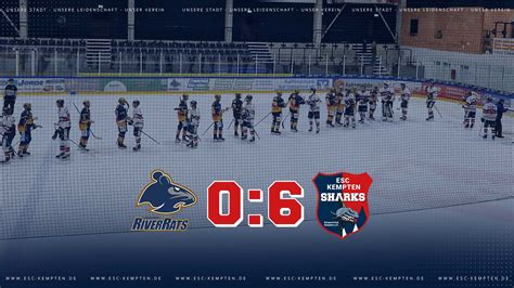 Sharks Vernaschen Auch Die River Rats Esc Kempten Sharks